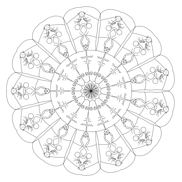 Uncoloured Mandala 2 - ibisPaint