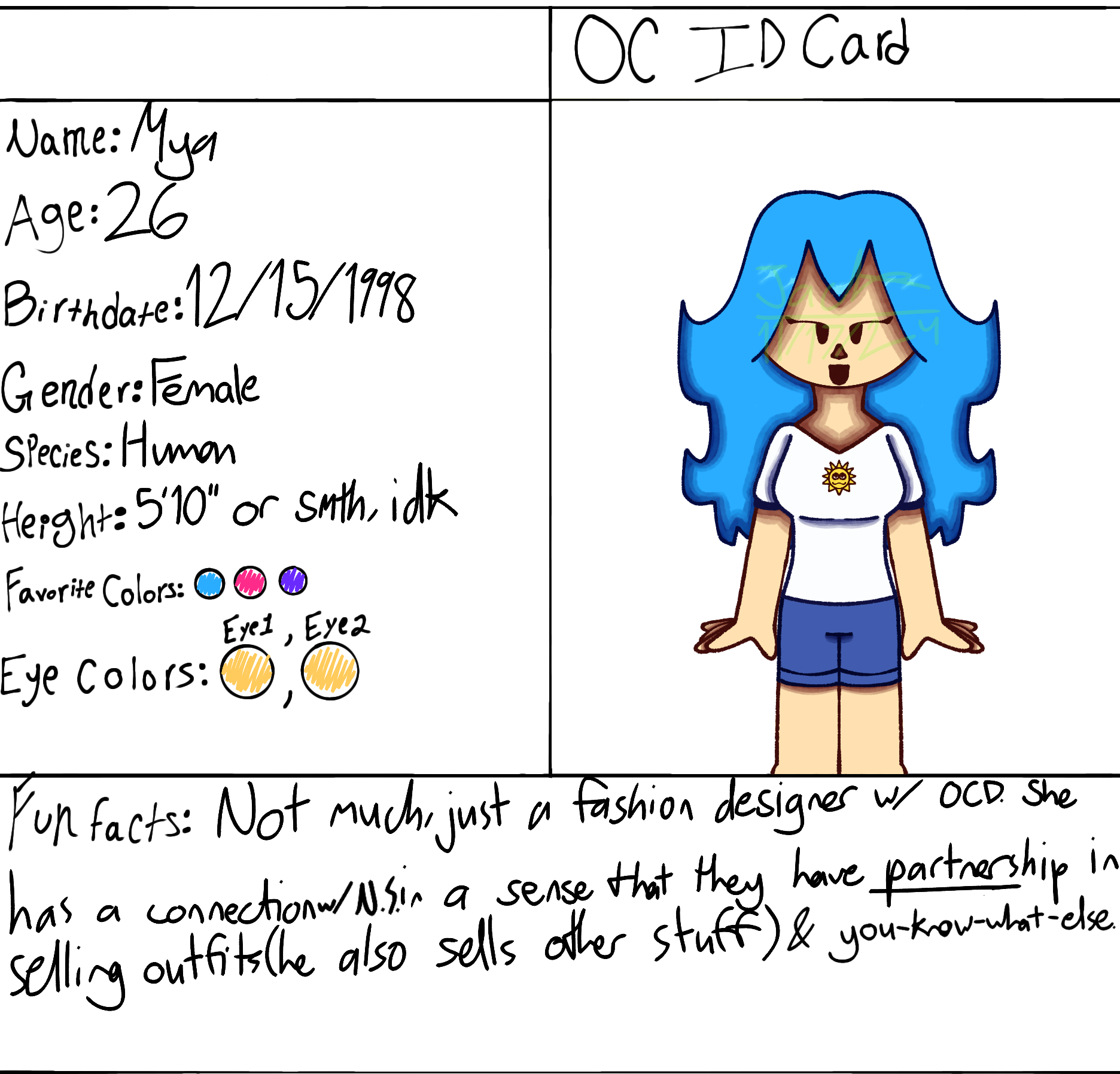 Mya's info - ibisPaint