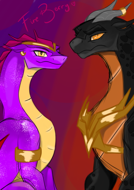 👑🐉King Merlin and Queen Spectra 🐉👑 - ibisPaint