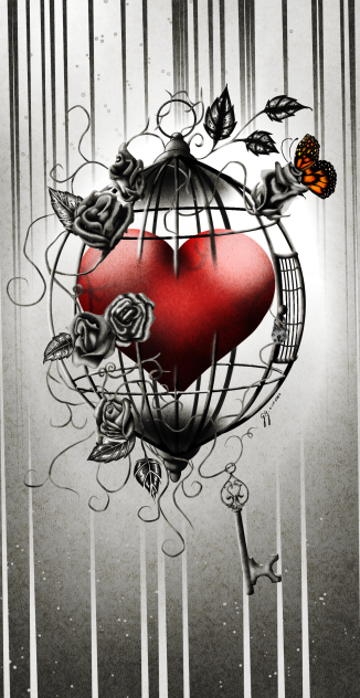 My Heart is a Bird, My Head the Cage - ibisPaint