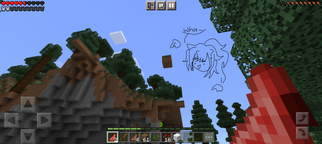 Minecraft + Doodle - ibisPaint