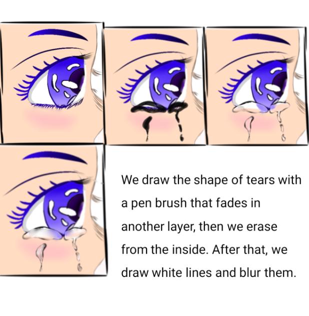 drawing tears - ibisPaint