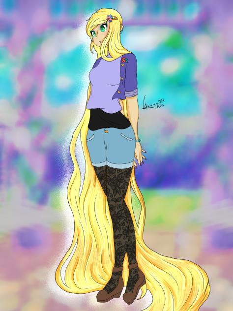 rapunzel (but modern) - ibisPaint