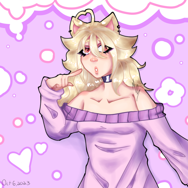 Redraw of “Cat Girl” - ibisPaint