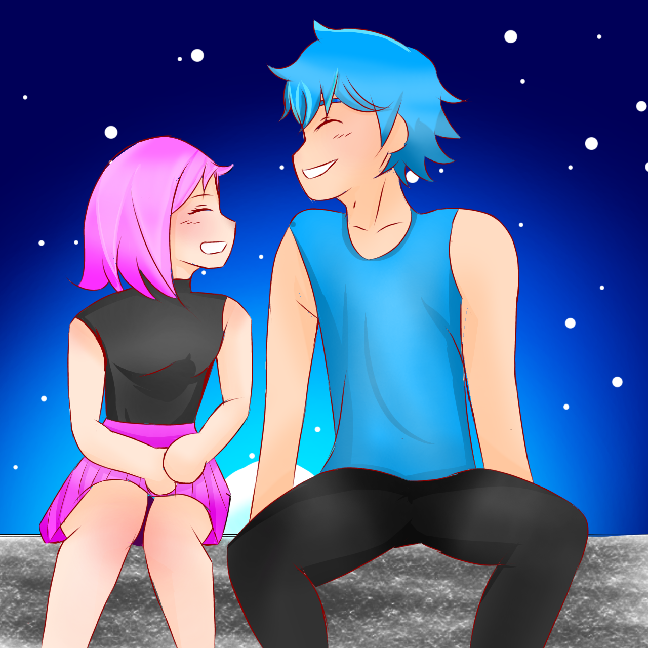 Apenas eu e ela - ibisPaint