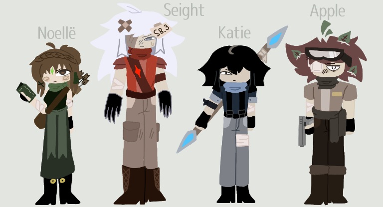The Lost Crew Characters. - ibisPaint