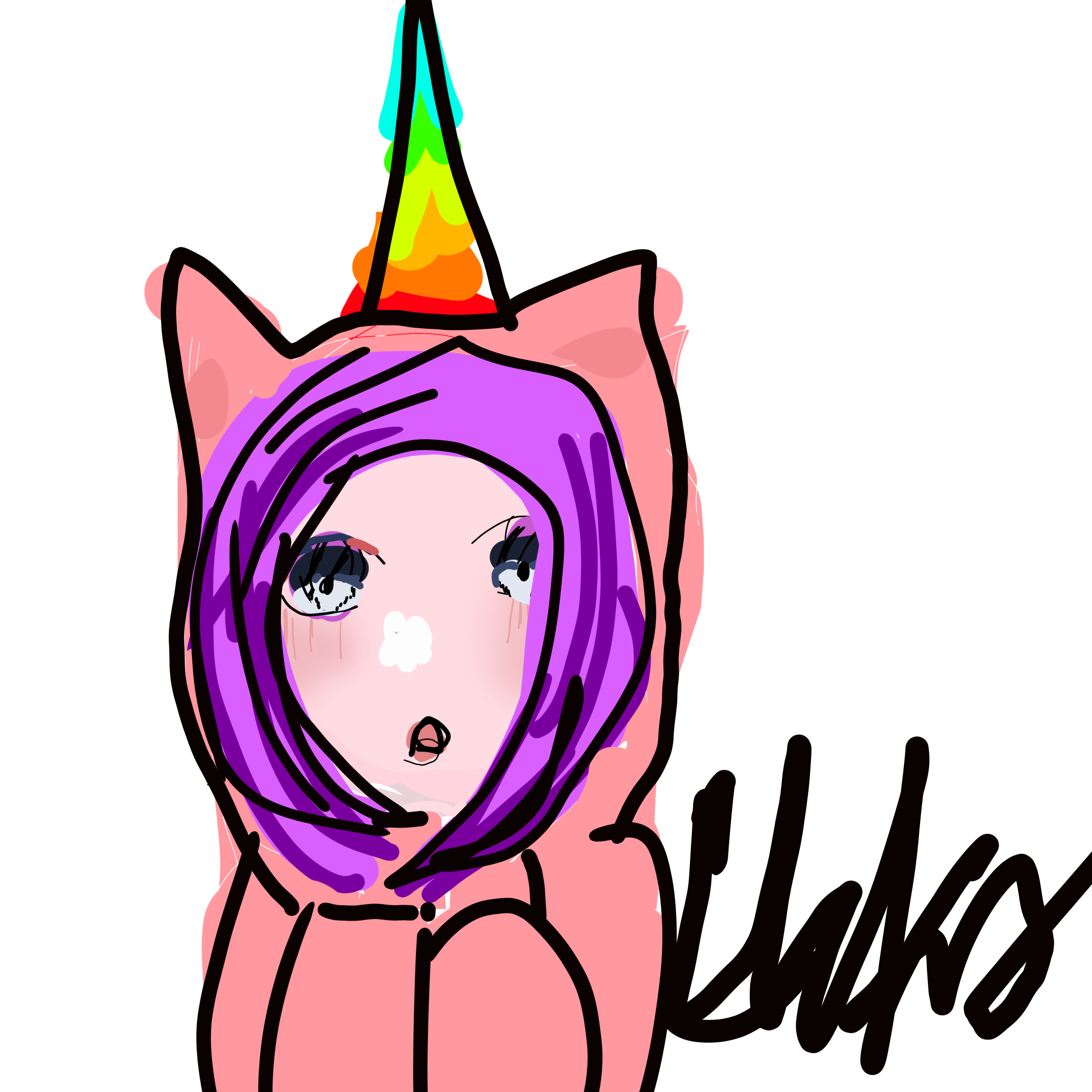 Unicorn girl - ibisPaint