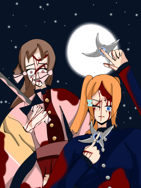 akari and sataka - ibisPaint