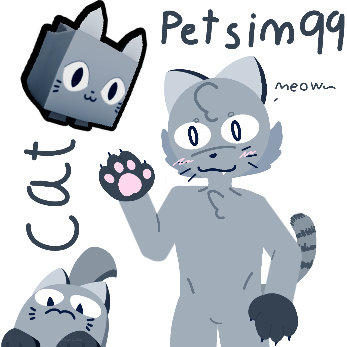 pet simulator 99 cat - ibisPaint