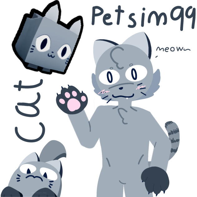 pet simulator 99 cat - ibisPaint