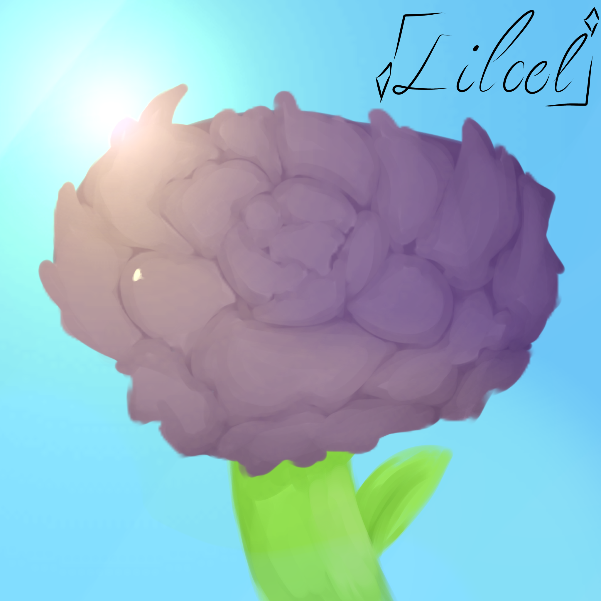 purple peony - ibisPaint