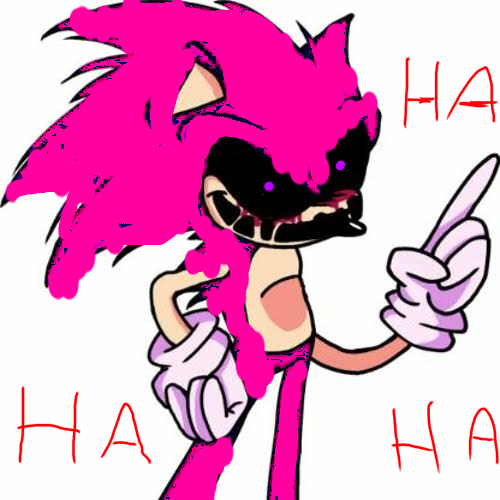 pembe Sonic.exe ha ha ha!!! - ibisPaint