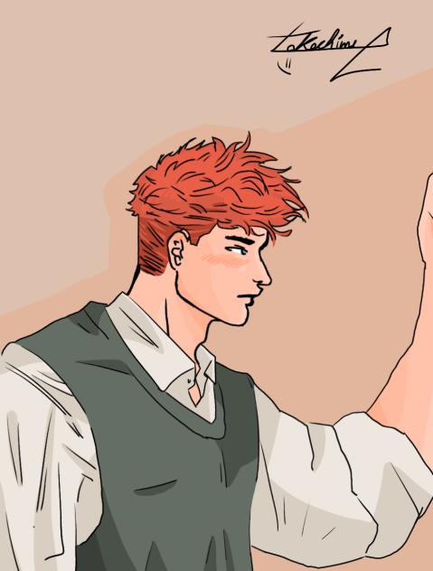 Red-haired man - ibisPaint