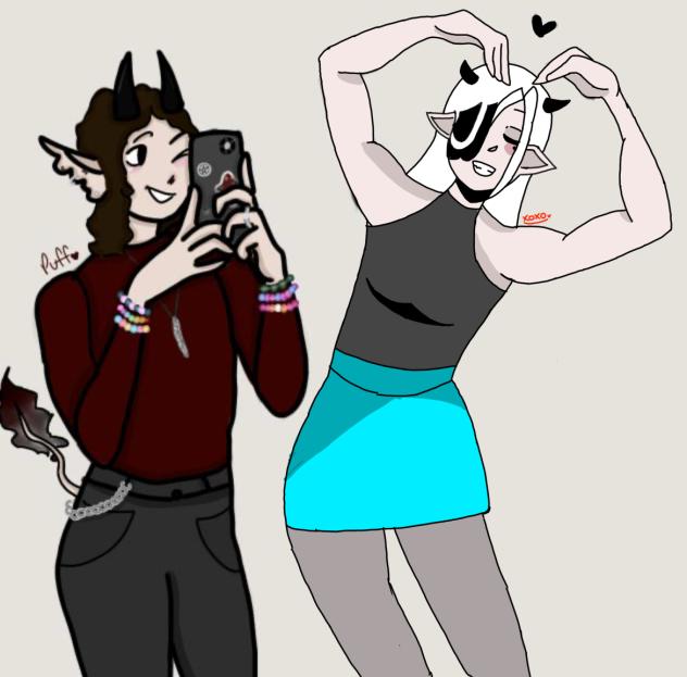 Selfie collab ft. Muscular Eileen - ibisPaint