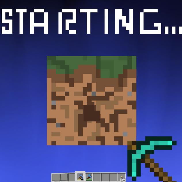 Minecraft live stream starting screen - ibisPaint