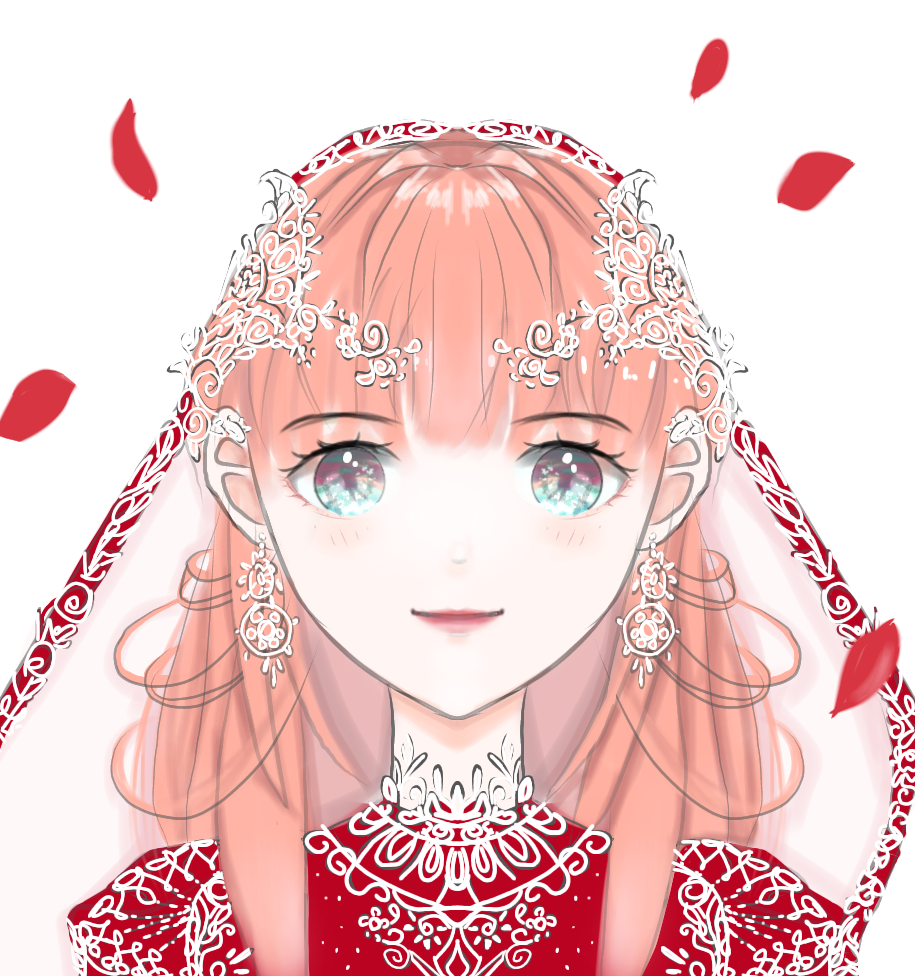 Bride in red - ibisPaint