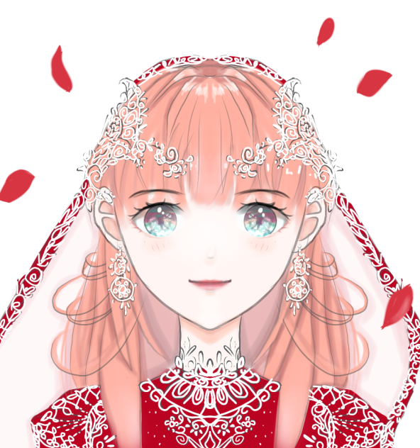 Bride in red - ibisPaint
