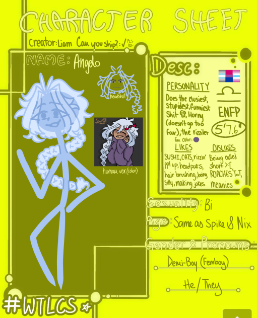 WHO TO LOVE 🩵 Angelo - ibisPaint