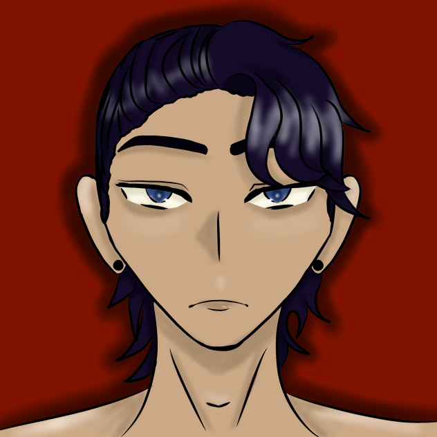 guy with blue hair - ibisPaint