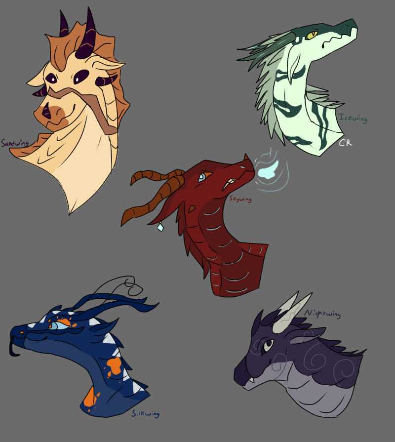 Wings of fire Headshots - ibisPaint