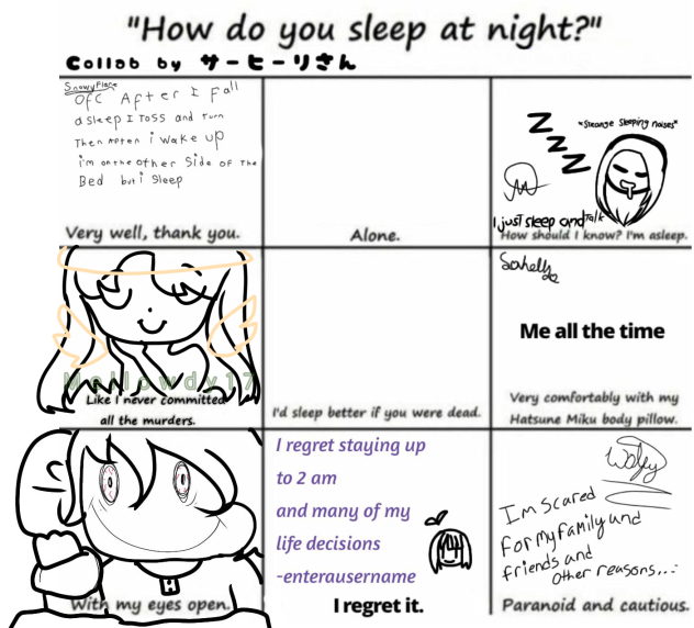 How do you sleep at night - ibisPaint
