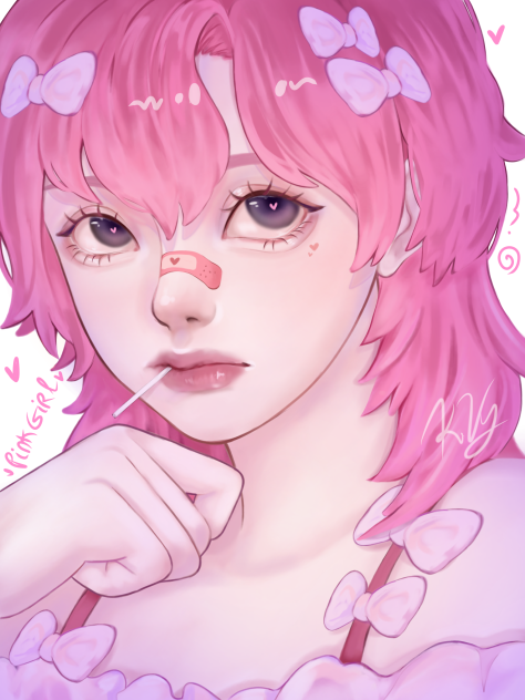 Pink girl 🩷 - ibisPaint