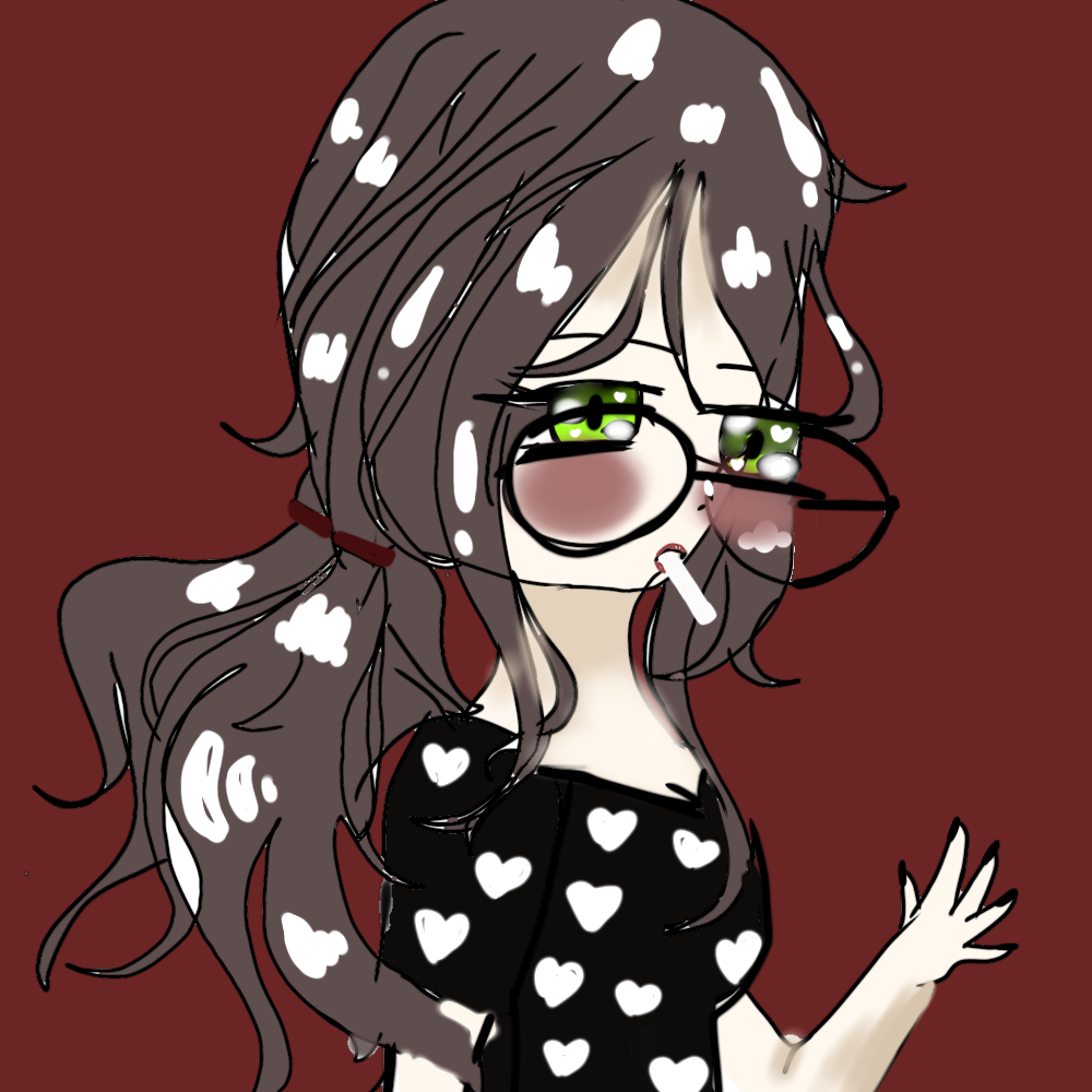 uma garota nerd fofa - ibisPaint