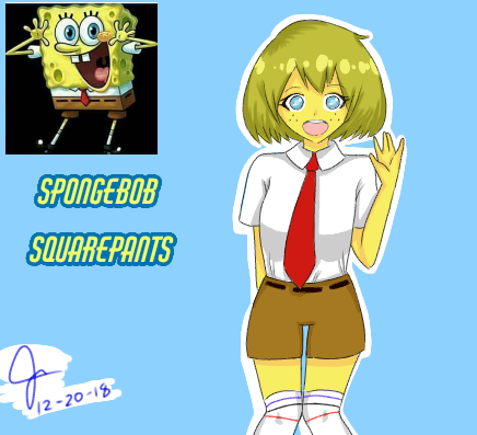 Spongebob Squarepants Gijinka ver - ibisPaint