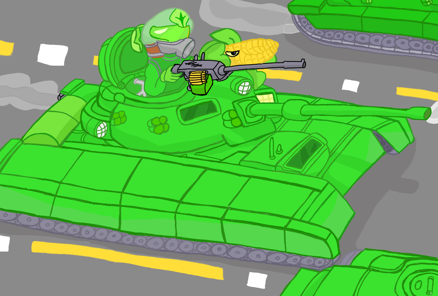 war batter tank - ibisPaint