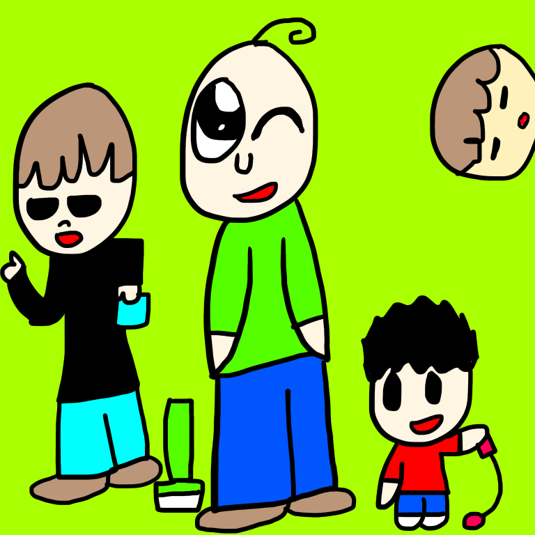 drawing baldi characters - ibisPaint