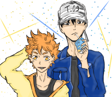 Kageyama and Hinata Haikyuu! - ibisPaint