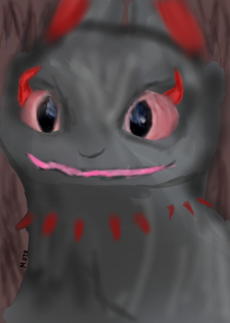 Chara the blood moon light fury - ibisPaint