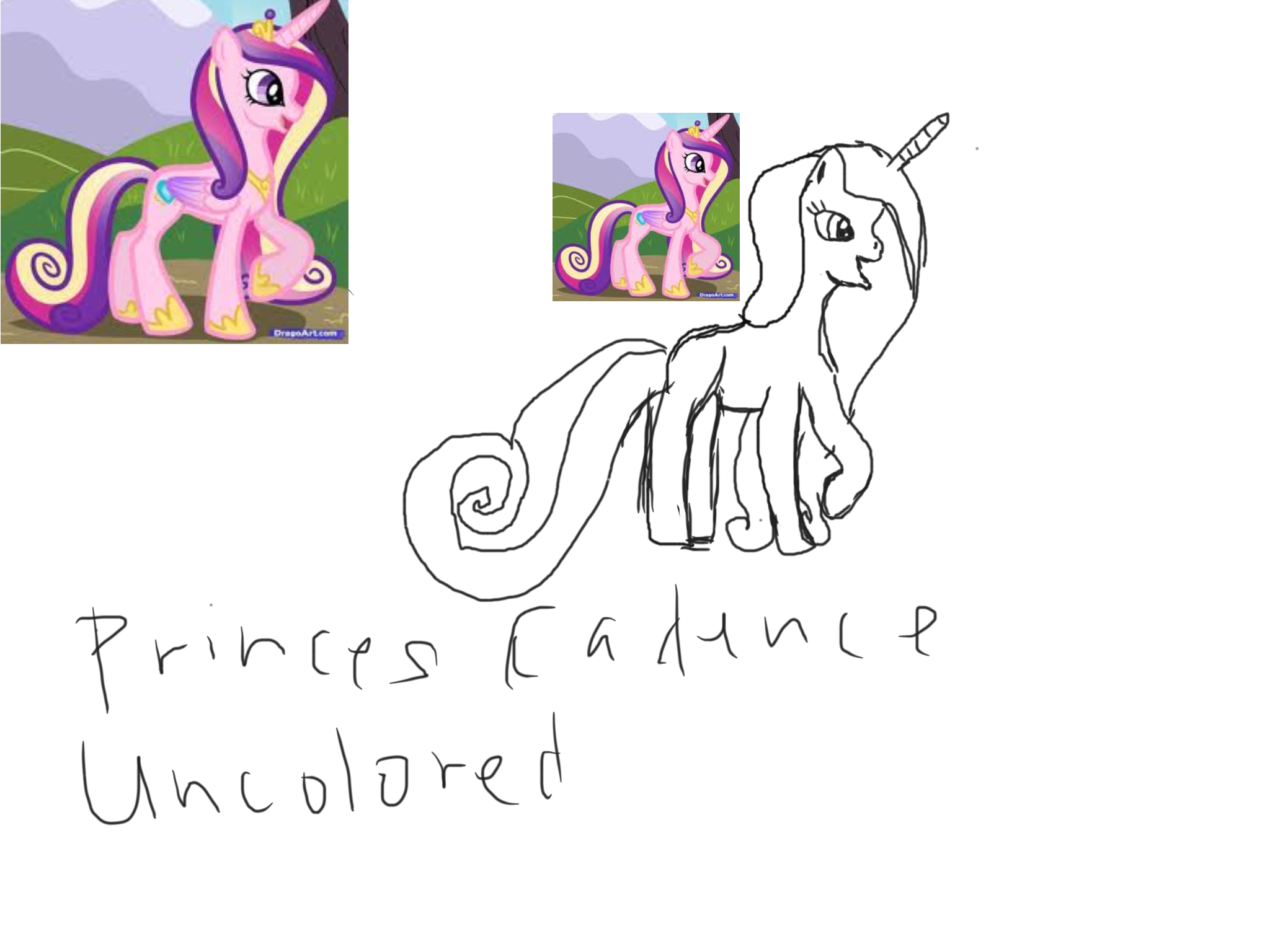 Princess Cadence (uncolored) - ibisPaint