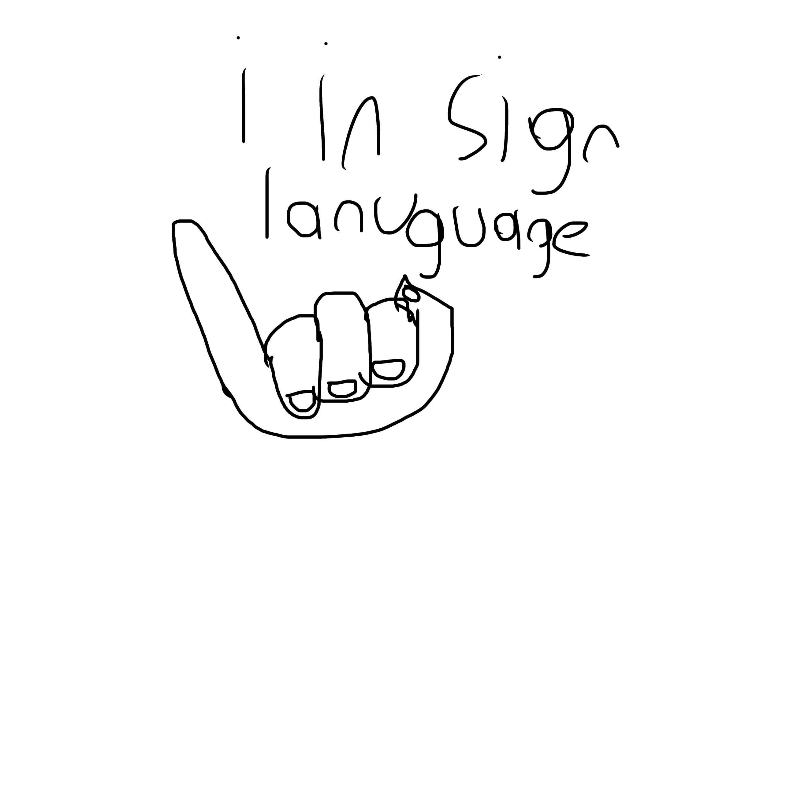 I in sign language - ibisPaint