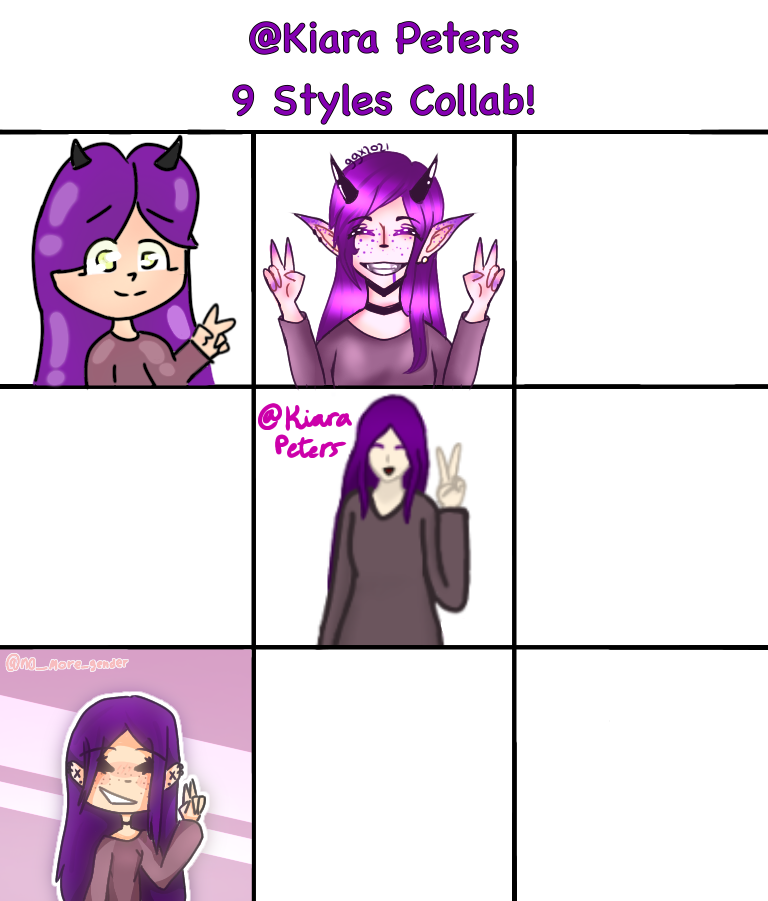 9 styles collab - ibisPaint