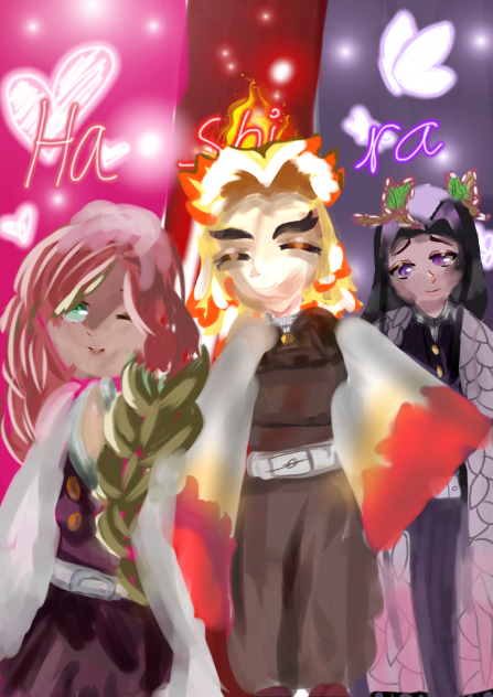 Hashira @Mio_ @Potatoes @CatFacedArtist - ibisPaint