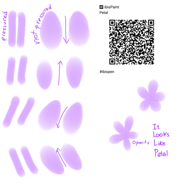 petal brush - ibisPaint