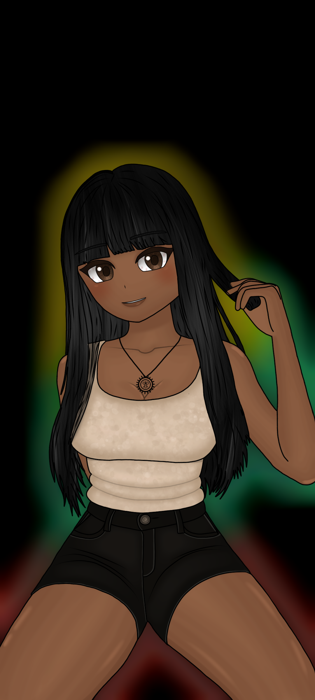 anacaona sentada - ibisPaint
