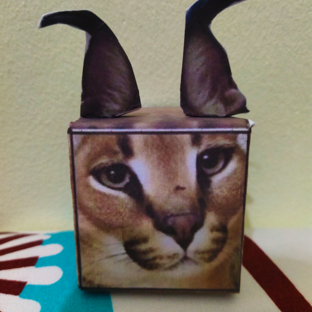 im bored so i make floppa cube - ibisPaint