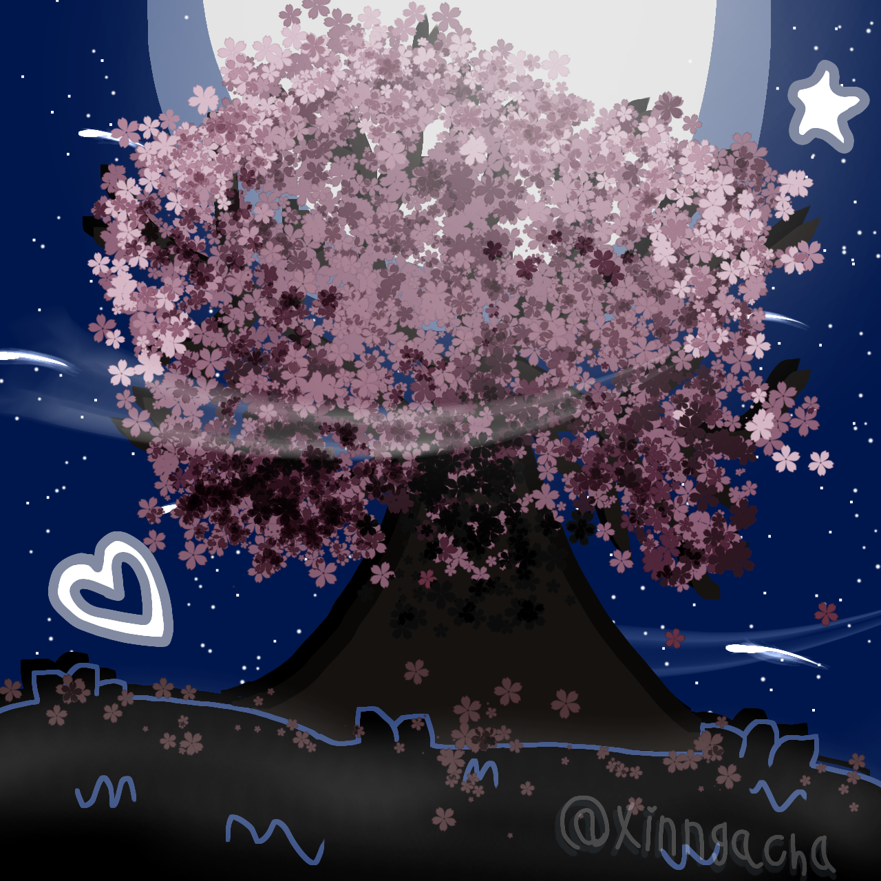 cherry blossom tree🌸 - ibisPaint