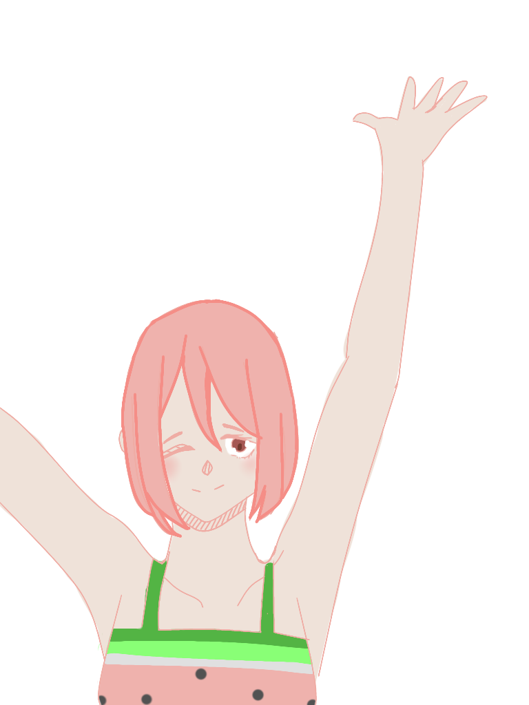 water melon girl🍉 - ibisPaint