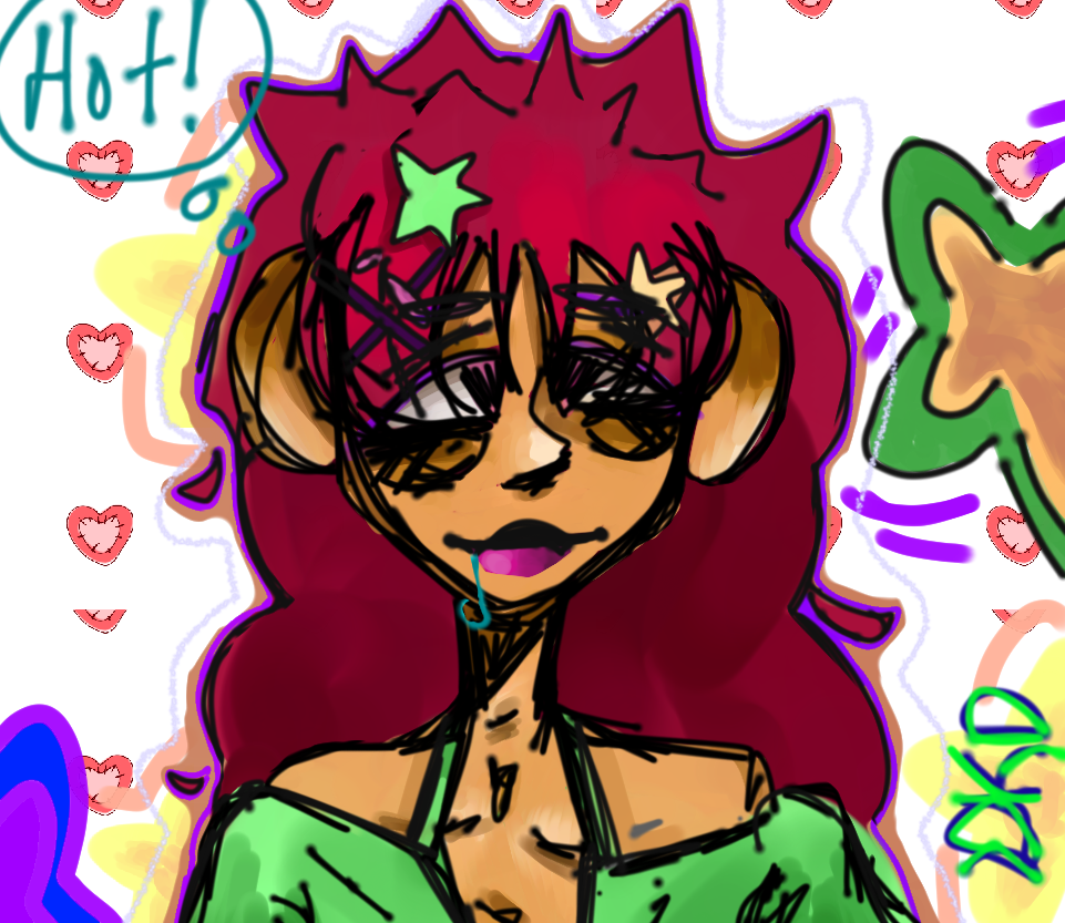 goo goo eyes at a hotty - ibisPaint