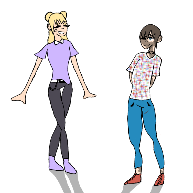 Trying on outfits - ibisPaint