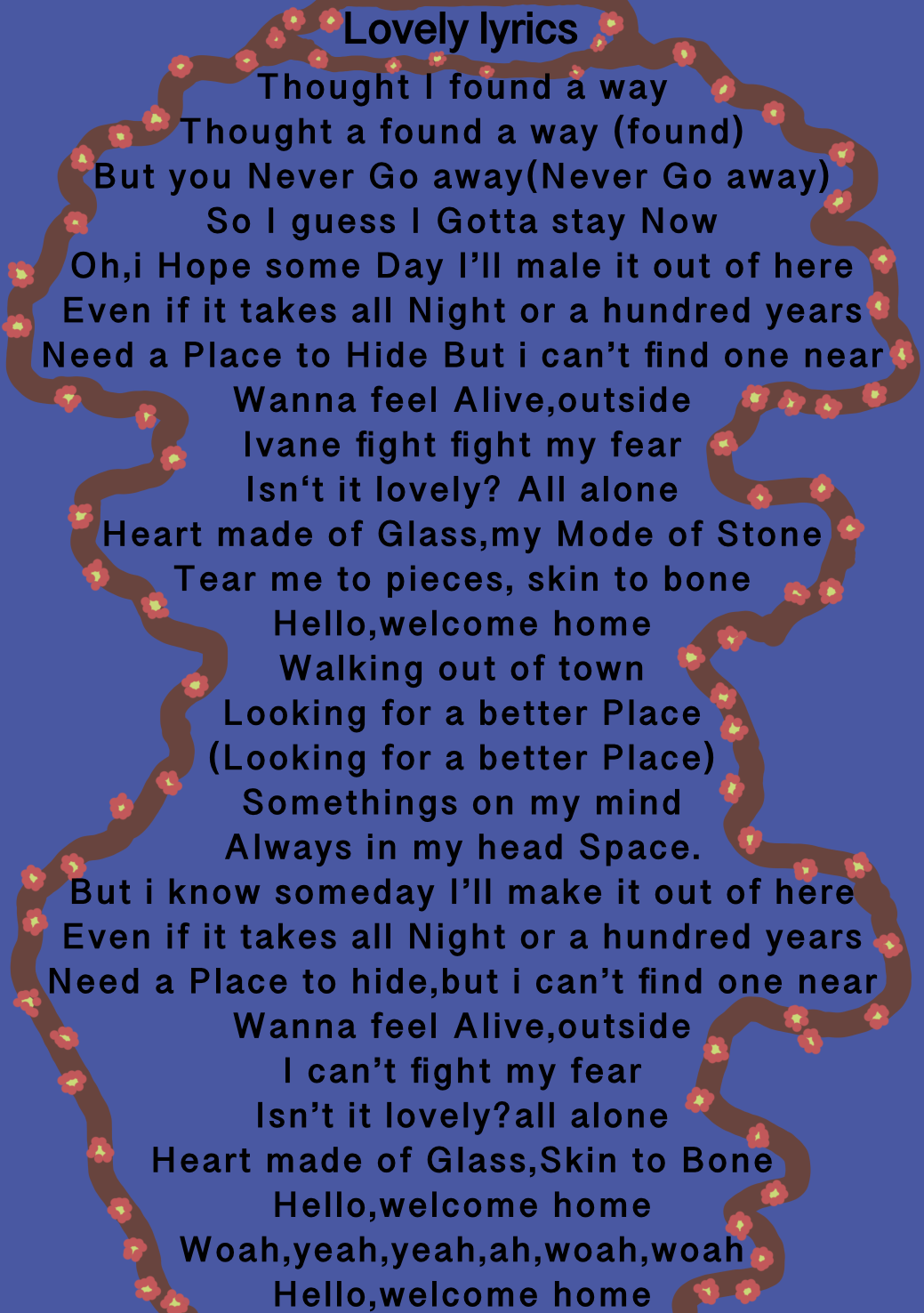 Lovely lyrics - ibisPaint