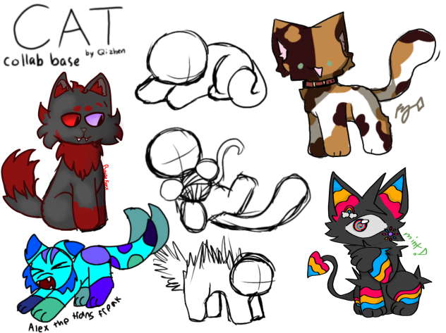 Cat collab - ibisPaint