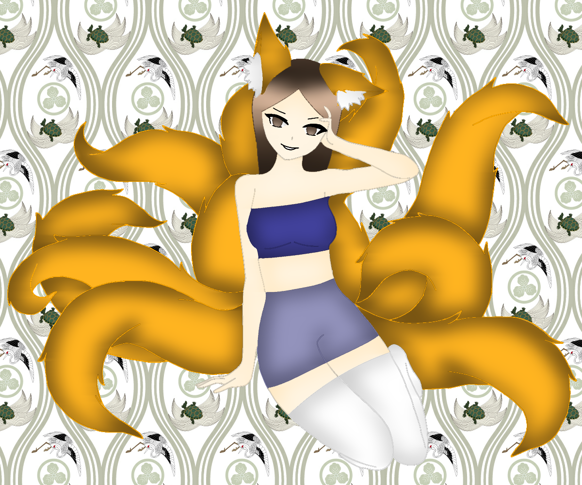 8-tailed kitsune - ibisPaint
