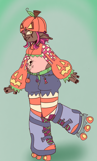 pumpkin girl - ibisPaint