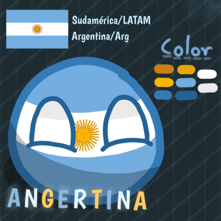 Argentina - Countryballs - ibisPaint