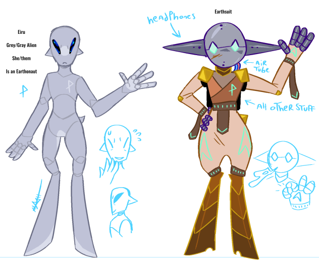 grey alien reimagined - ibisPaint