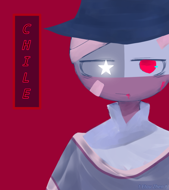 Countryhumans Chile 🇨🇱 - ibisPaint